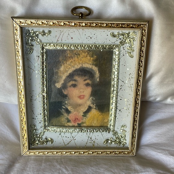 vintage 1950 | Art | 95s Hollywood Regency Victorian Lady Gorgeous ...